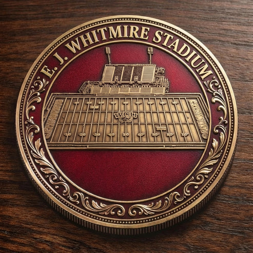 Custom Stadium Commemorative Coin E. J. Whitmire Stadium - Western Car ...