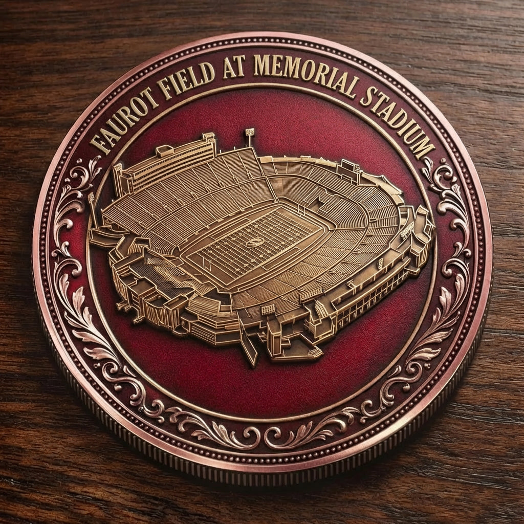Custom Stadium Commemorative Coin Faurot Field-Missouri Tigers footbal ...