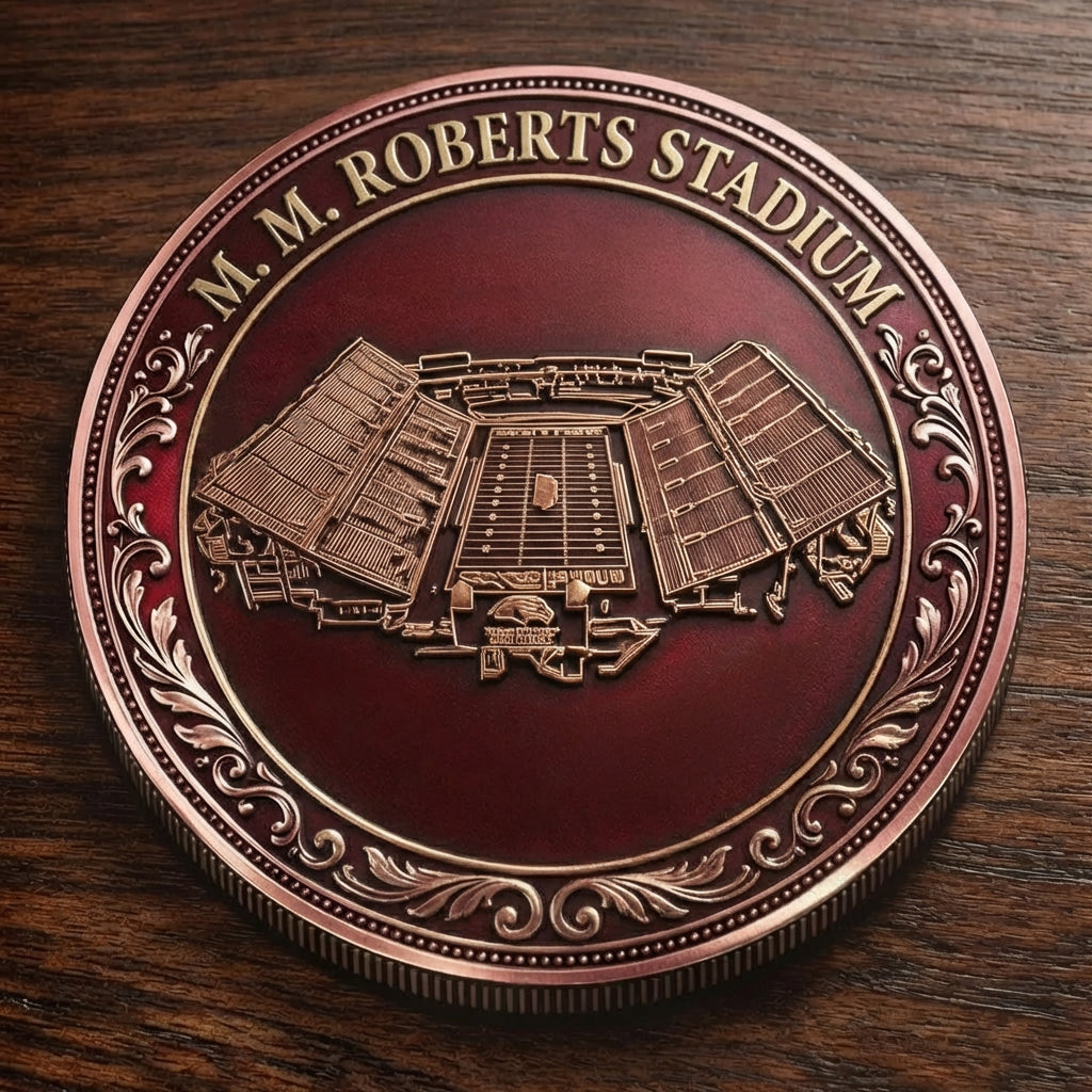 Custom Stadium Commemorative Coin M. M. Roberts Stadium - Southern Mis ...